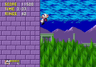 Play Rouge the Bat in Sonic 1 Online in your browser